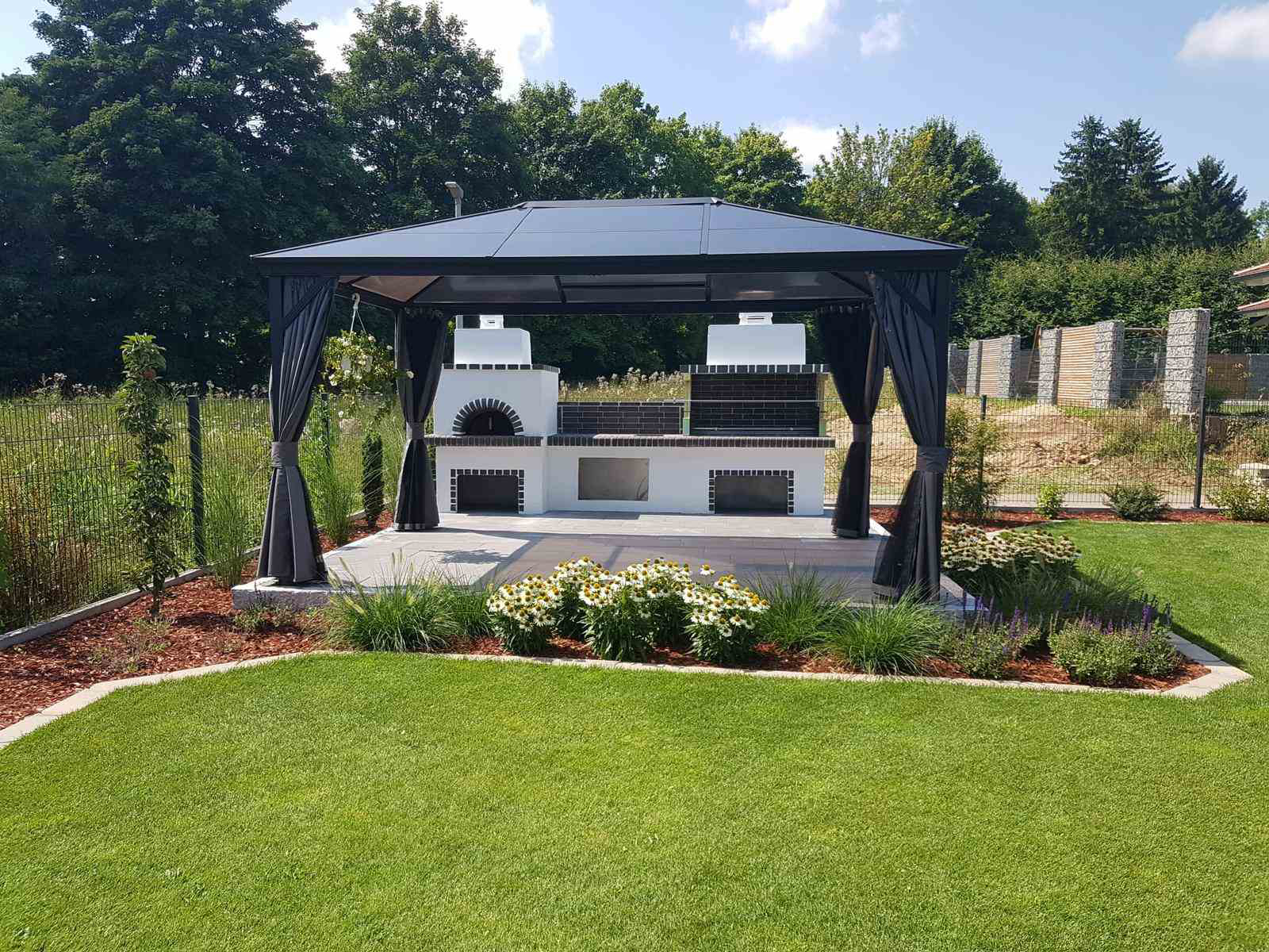 Moderne Gartenk¨uchen mit traditionellen ¨οfen - Meineziege